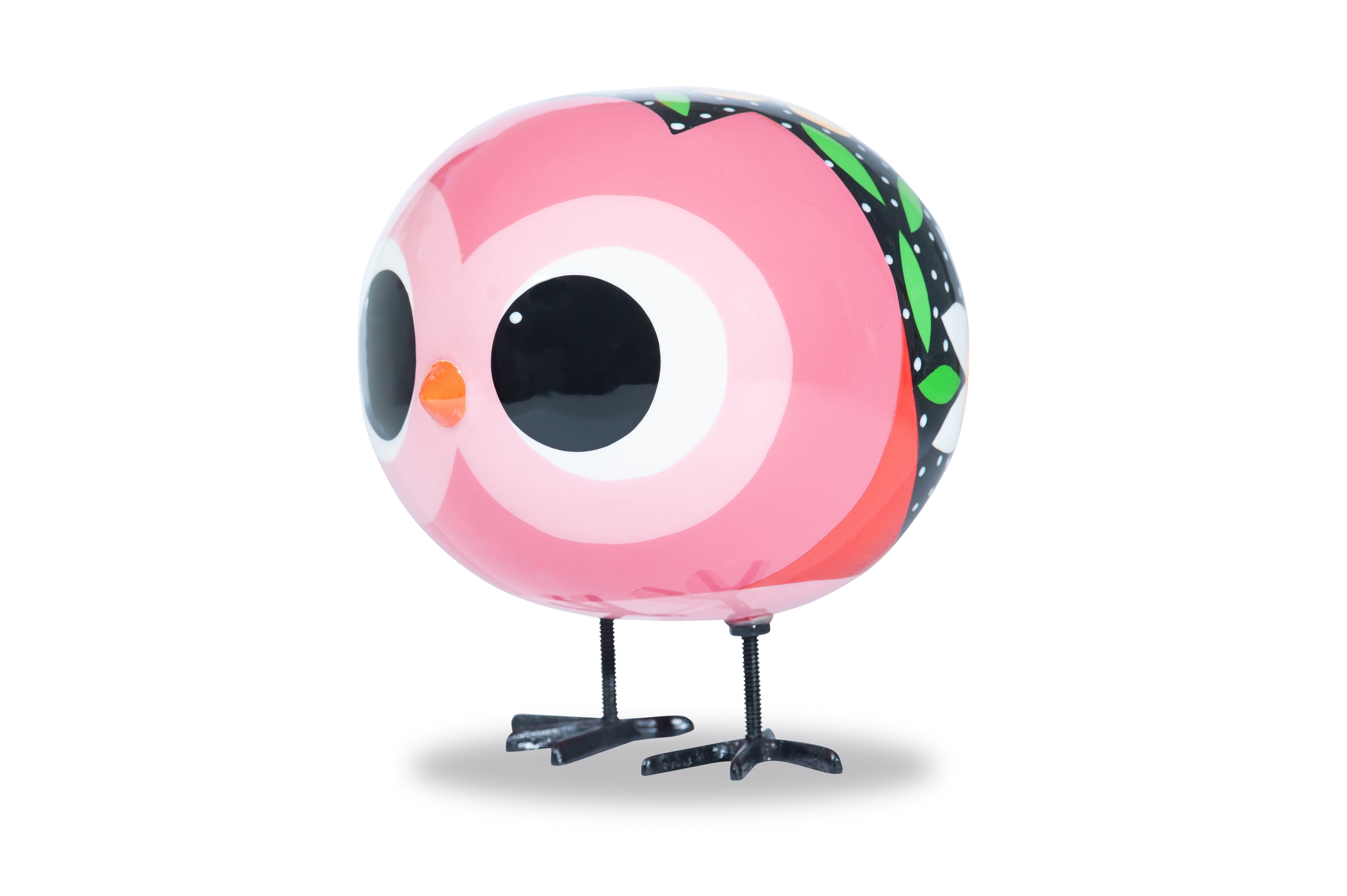 Pink Flowered Owl - Hand Painted Art – Art by Mele